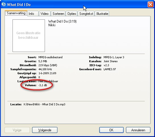 MP3 audio file normalization content page